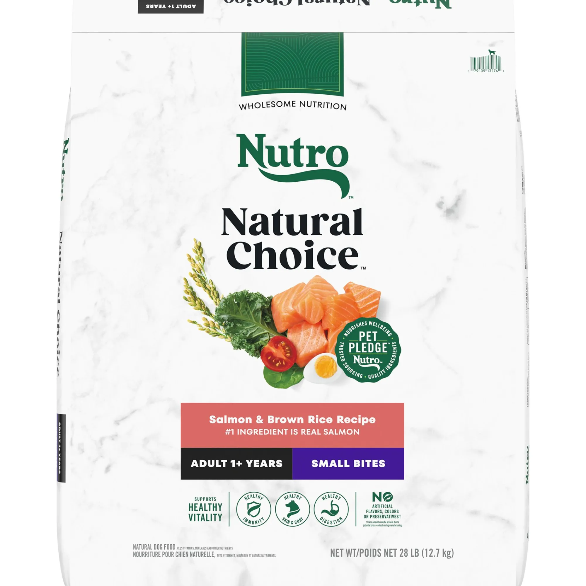 Natural Choice Adult Dog Food - Salmon & Brown Rice, Small Bites>NUTRO ...