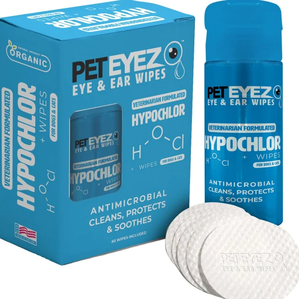 Eye and Ear Wipes with Hypochlor for Dogs and Cats>PetEyez Best ...