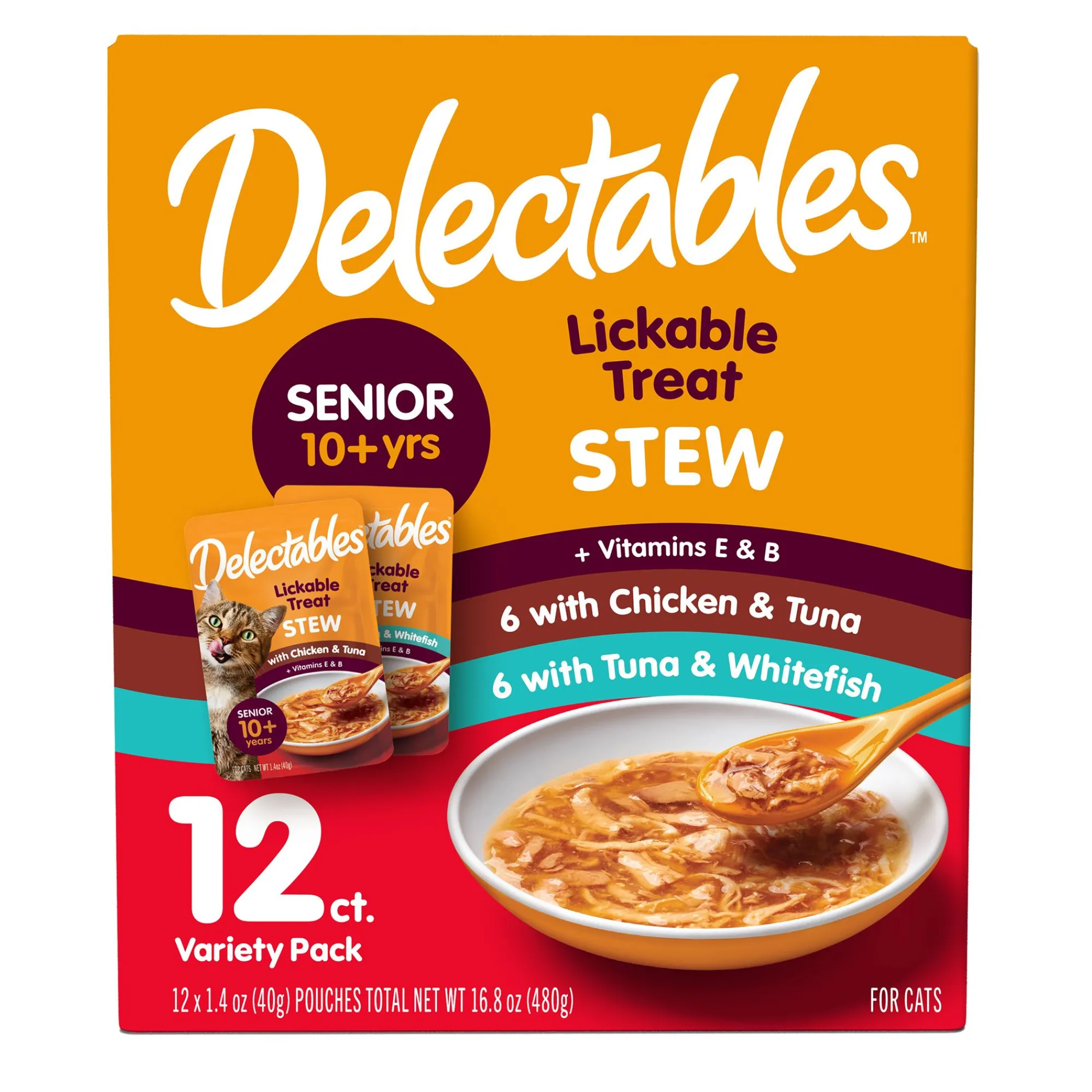 Stew Senior Cats Variety Pack Cat Treats>Hartz Delectables Outlet ...